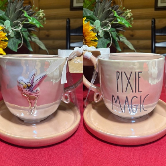 Rae Dunn | Dining | Tinkerbell Rae Dunn Tea Cup And Saucer | Poshmark